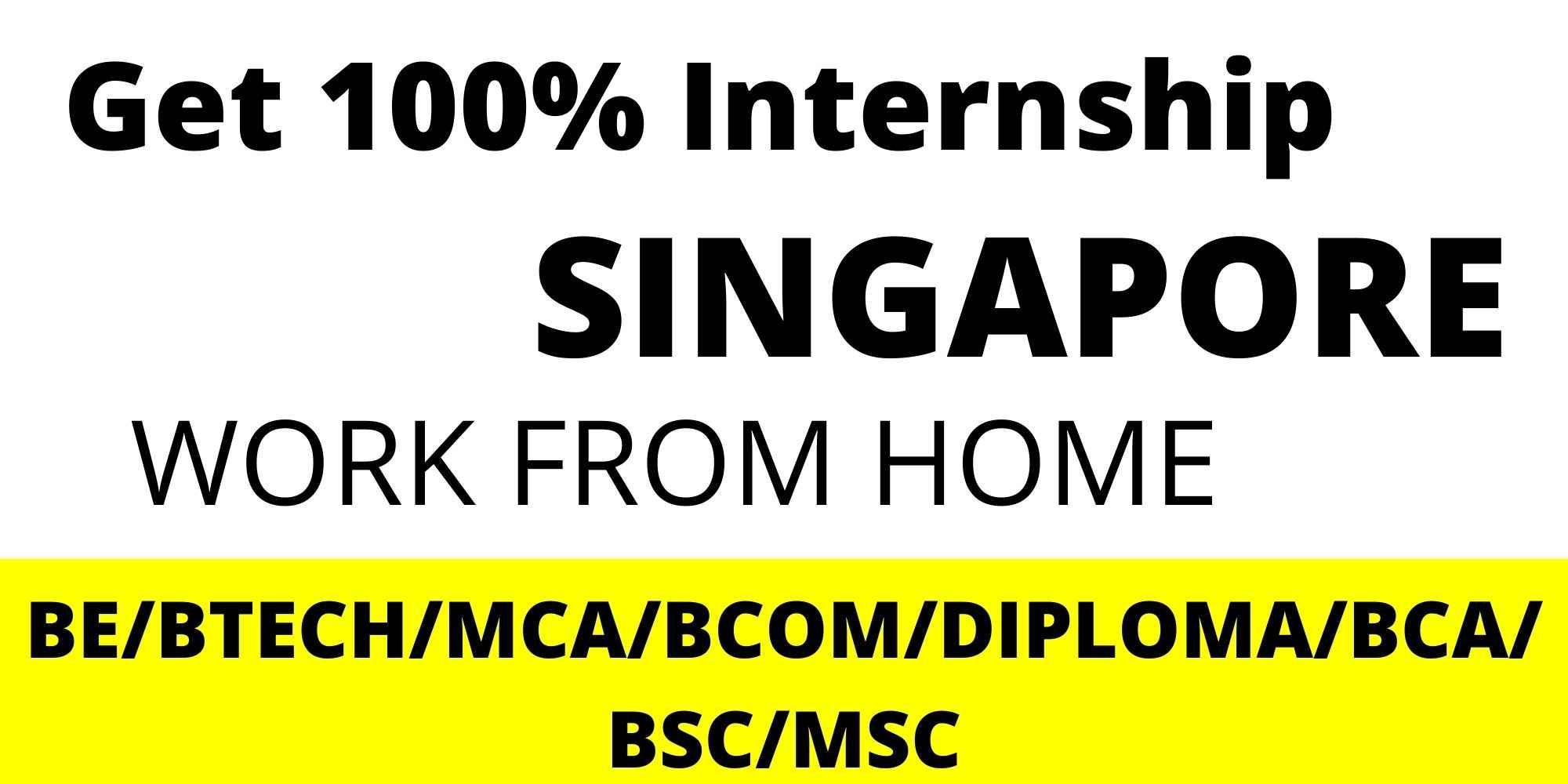 100% Internship For Students And Graduates Work From Home Singapore