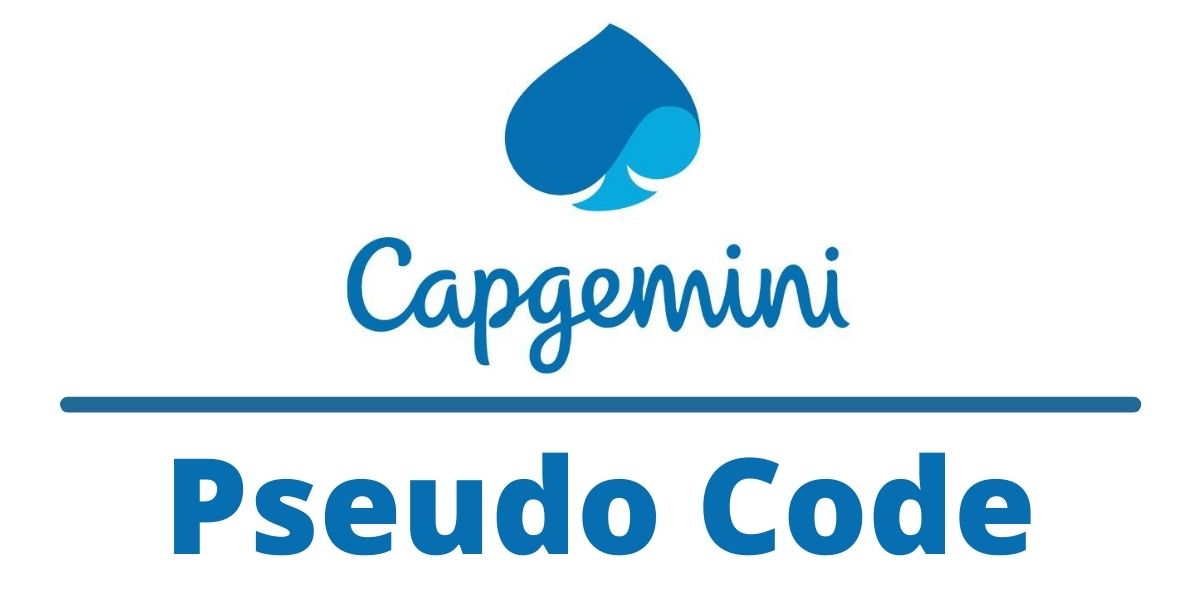 Capgemini FREE Pseudo code mock test